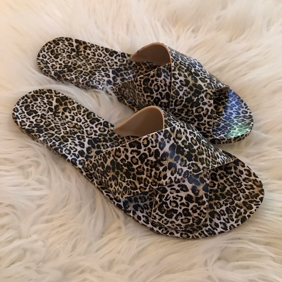 Shoes | Sassy Leopard Criss Cross Jelly Sandals | Poshmark